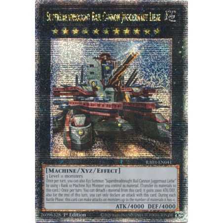Superdreadnought Rail Cannon Juggernaut Liebe (Alternate Art) (Quarter Century Secret Rare)
